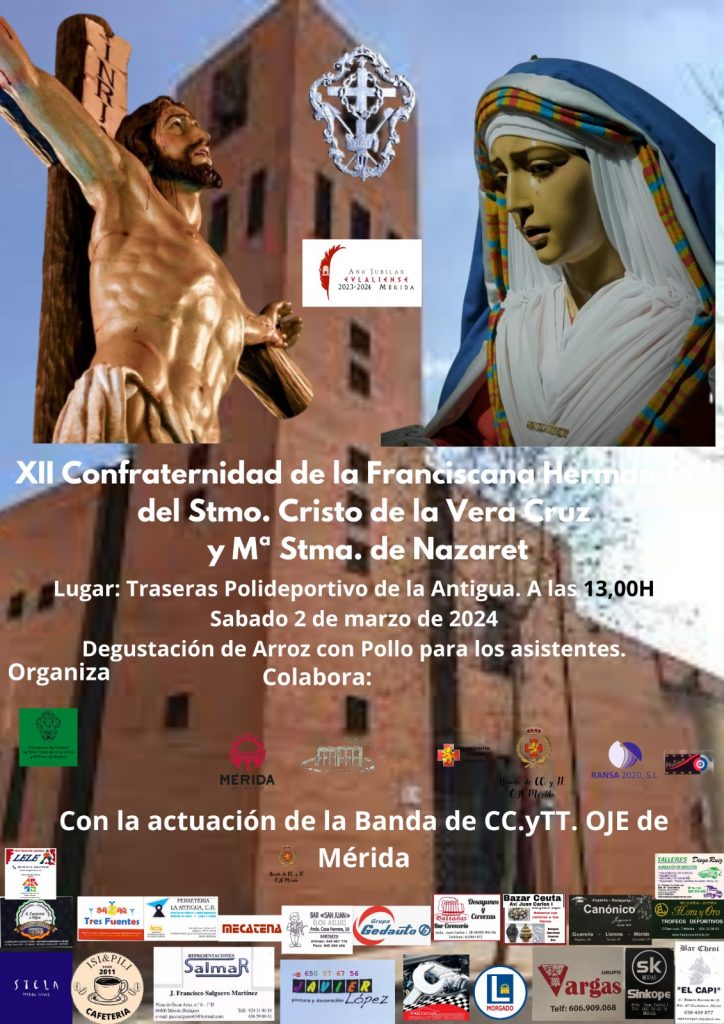 XII Confraternidad de la Hermandad de la Vera Cruz – Semana Santa de Mérida